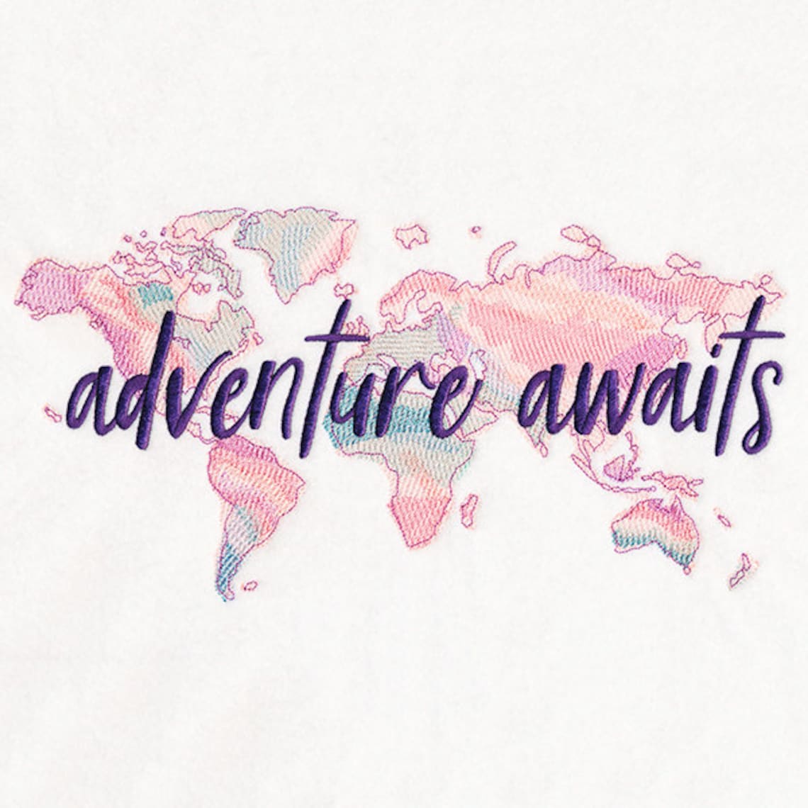 Adventure Awaits, Map Bag, World Map Embroidered Canvas Messenger Bag ...