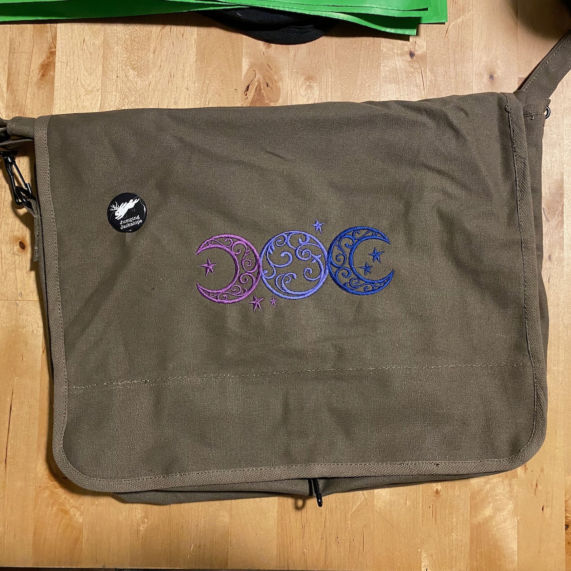 Moon Bag Crescent Moon Messenger Bag Laptop Bag Goddess - Etsy