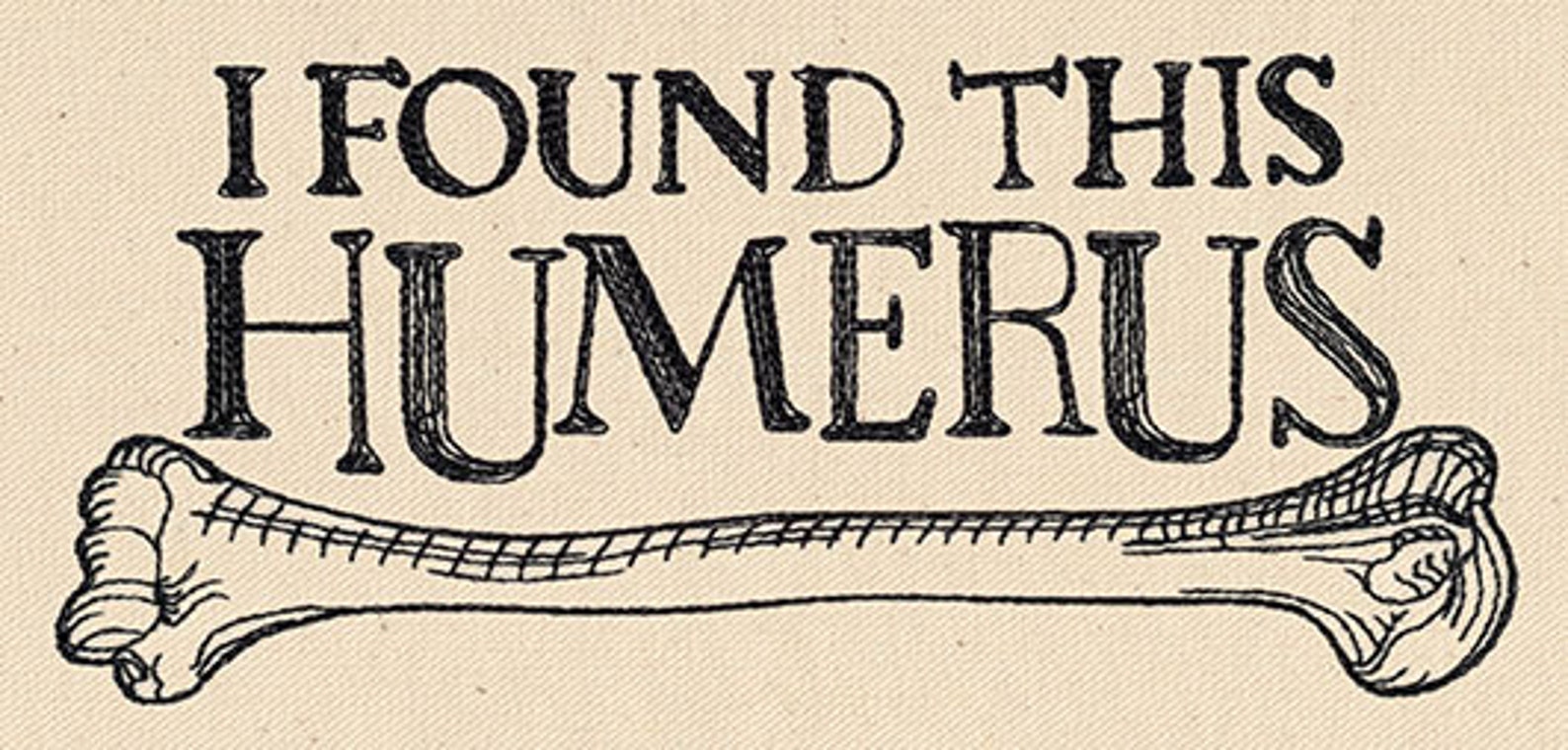 I Found This Humerus Embroidered Canvas Messenger Bag Funny - Etsy