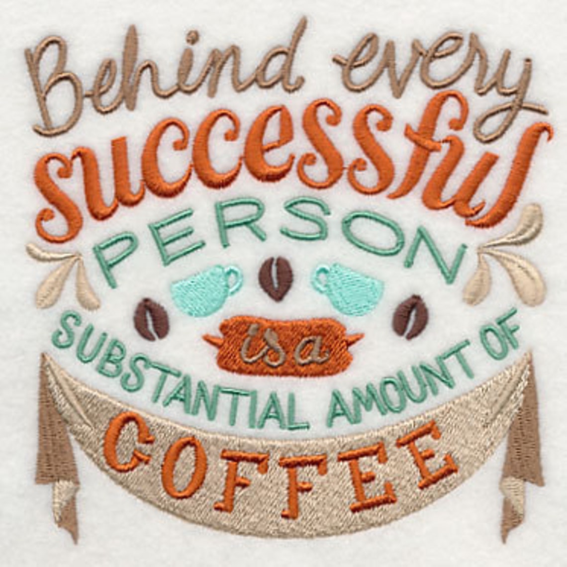 Behind Every Successful Person Embroidered Canvas Messenger | Etsy