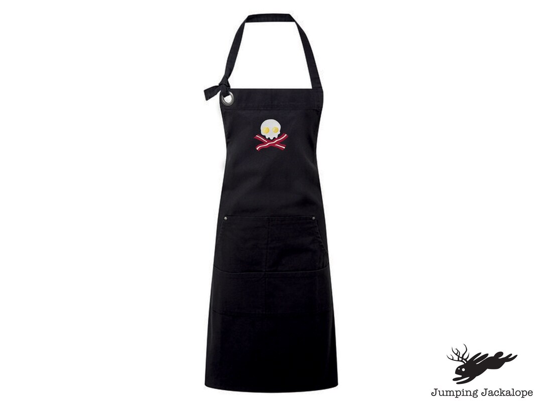 Bacon and Eggs Apron, Punk Rock Apron, Skull Breakfast Apron ...