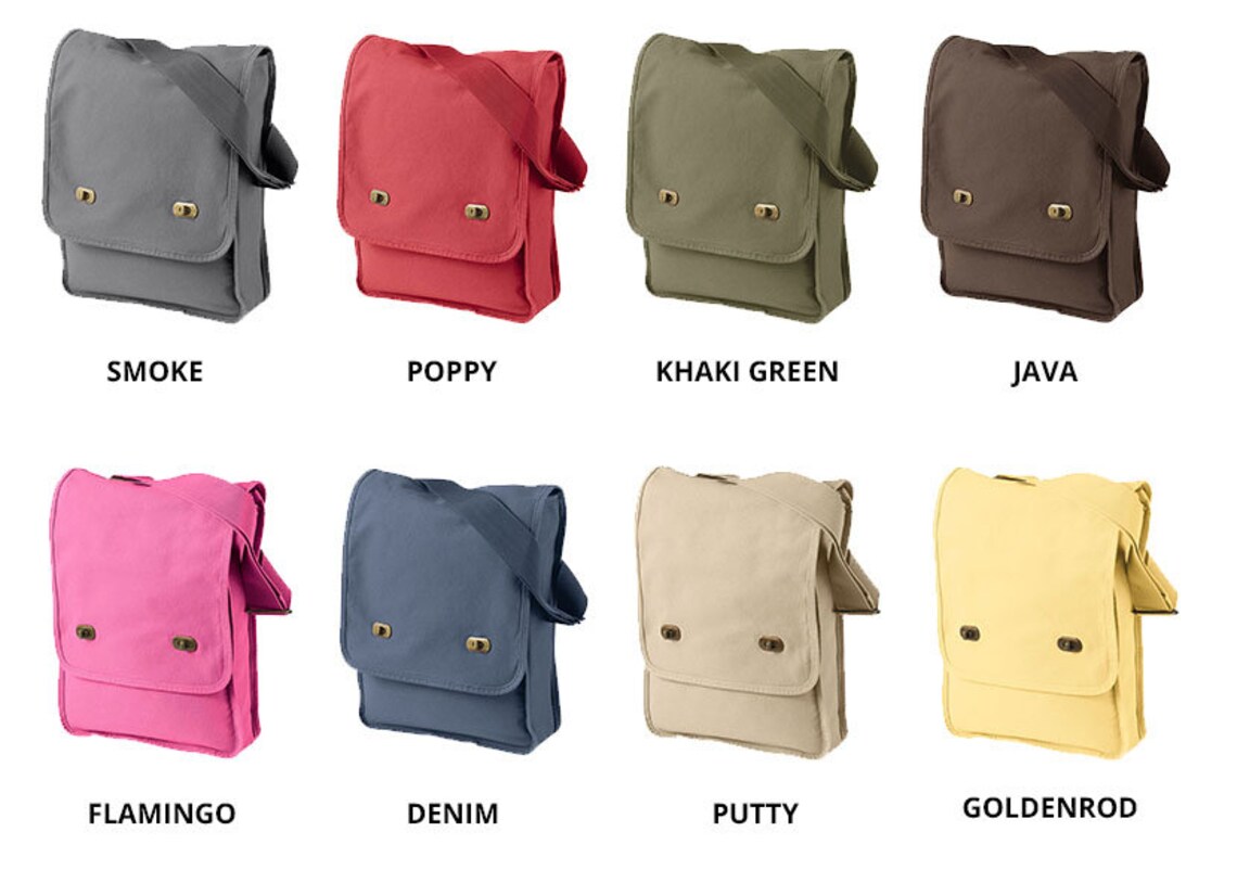 Fox Field Bag Fox Nouveau Embroidered Canvas Field Bag | Etsy