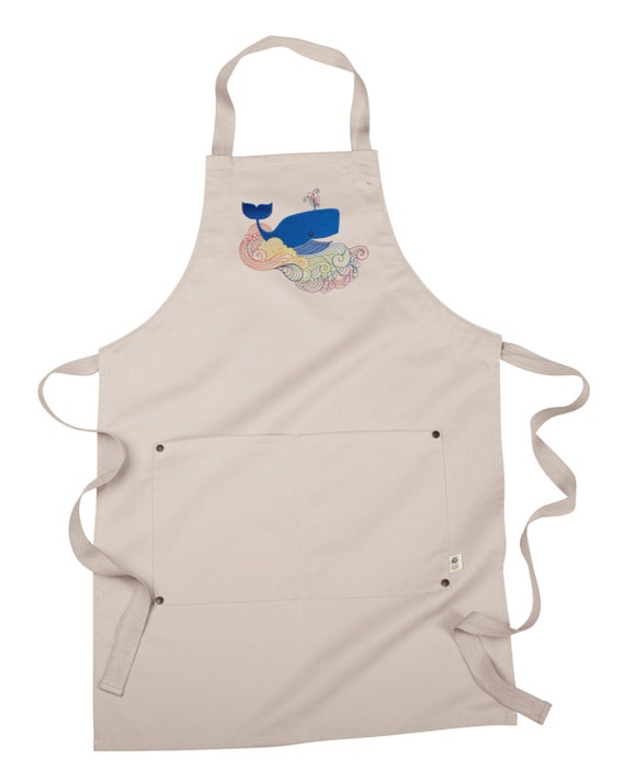 Nautical Apron Whale Apron Sea Apron Craft Whale Apron - Etsy