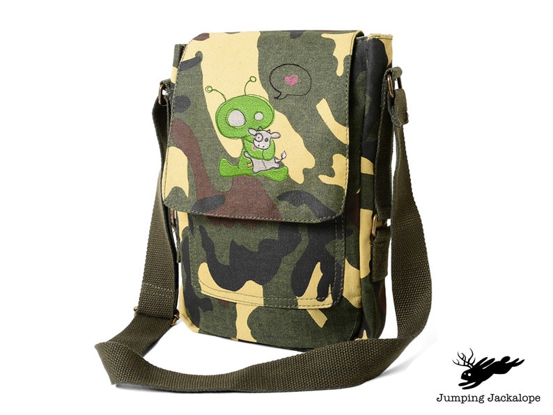 Abducted Alien Embroidered Canvas Tech Tablet Ipad Kindle - Etsy