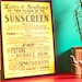 Sunscreen Lyric A3 Screenprint, Baz Luhrmann Lyrics Print, Sunscreen ...