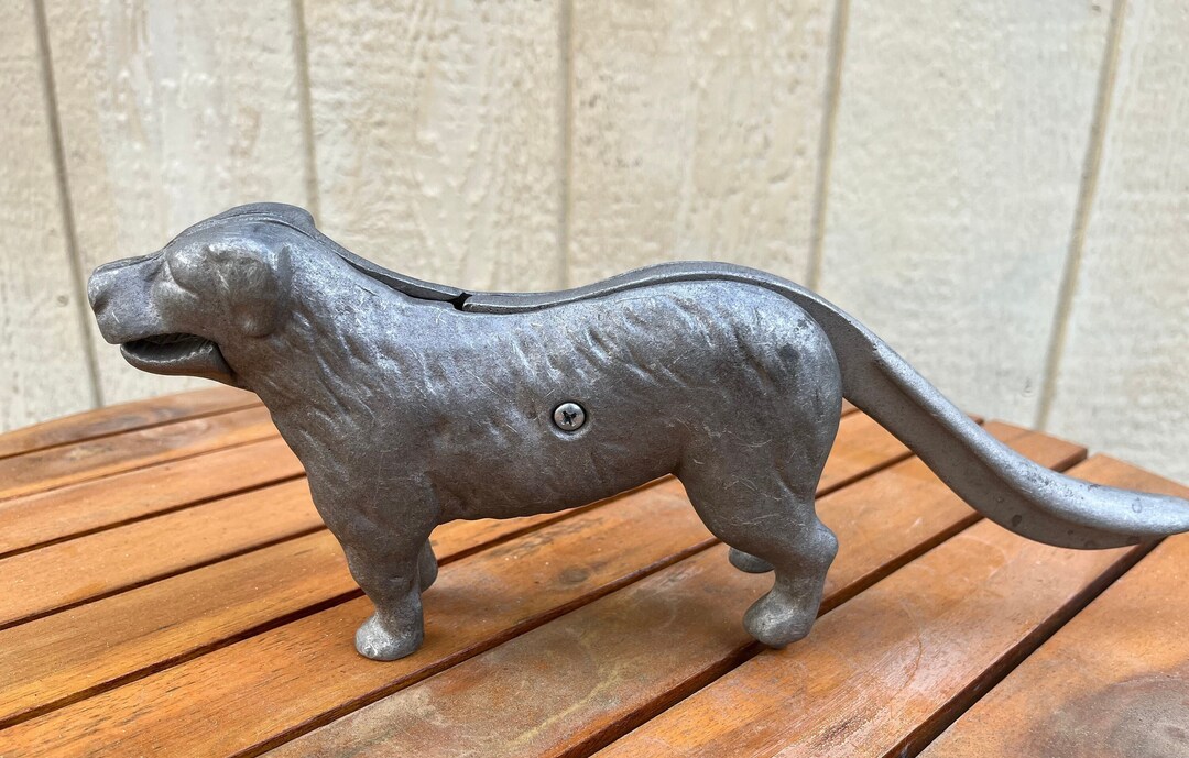 Vintage Metal Dog Nutcracker - Etsy