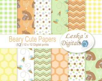 Royal digital paper Royal Baby pink and blue with crown | Etsy