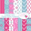 Rubber Duck Digital Paper Rubber Ducky Scrapbook Paper Duck Background ...