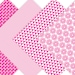 Hot Pink Digital Paper Pack - Hot Pink Scrapbook Paper - Commercial Use ...