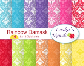 PINK GREY Digital Paper Paper Patterns Chevron Polka Dot - Etsy