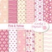 Pink and Yellow Digital Paper, Scrapbooking Paper, Pink and Yellow ...