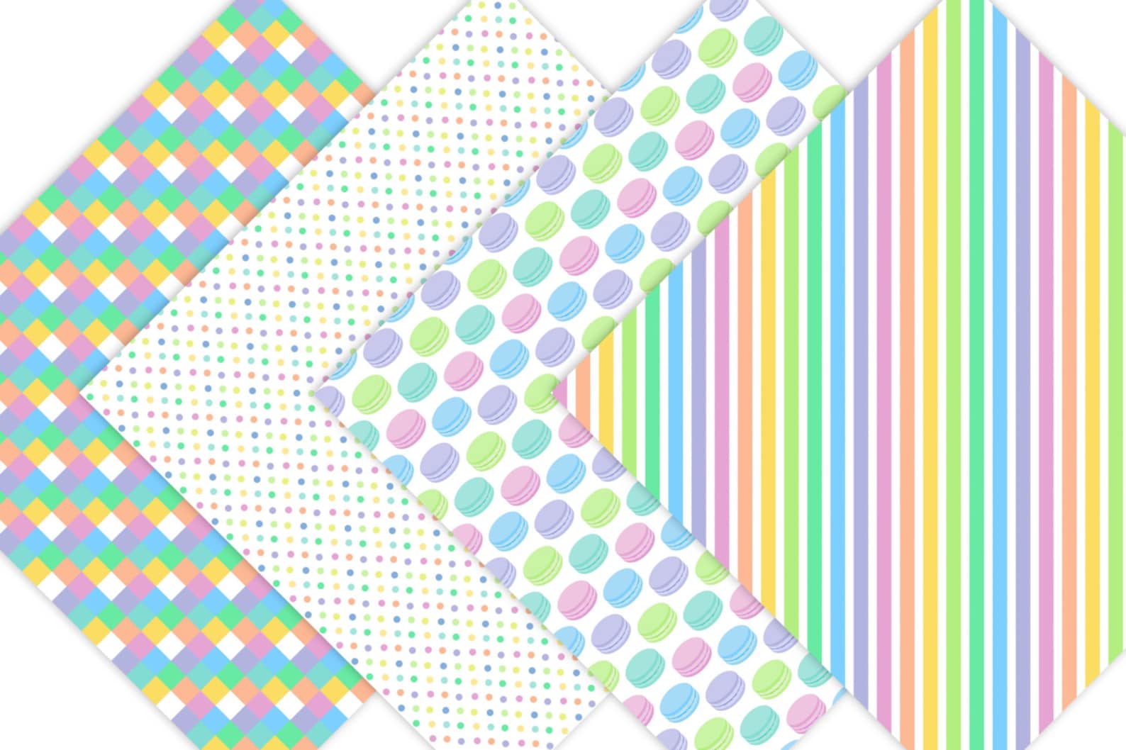 Candy Digital Paper "candy PATTERN Prints" Pastel Candy Digital ...