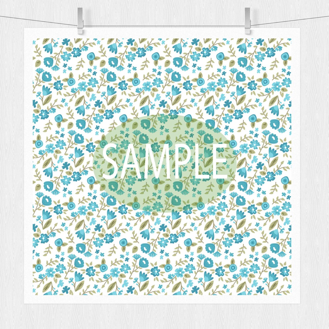 Spring Flowers Digital Paper: "floral DIGITAL Paper" Hand Drawn Floral ...