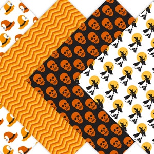 Halloween Backgrounds "halloween SCRAPBOOK Papers" Candy Corn, Witch ...