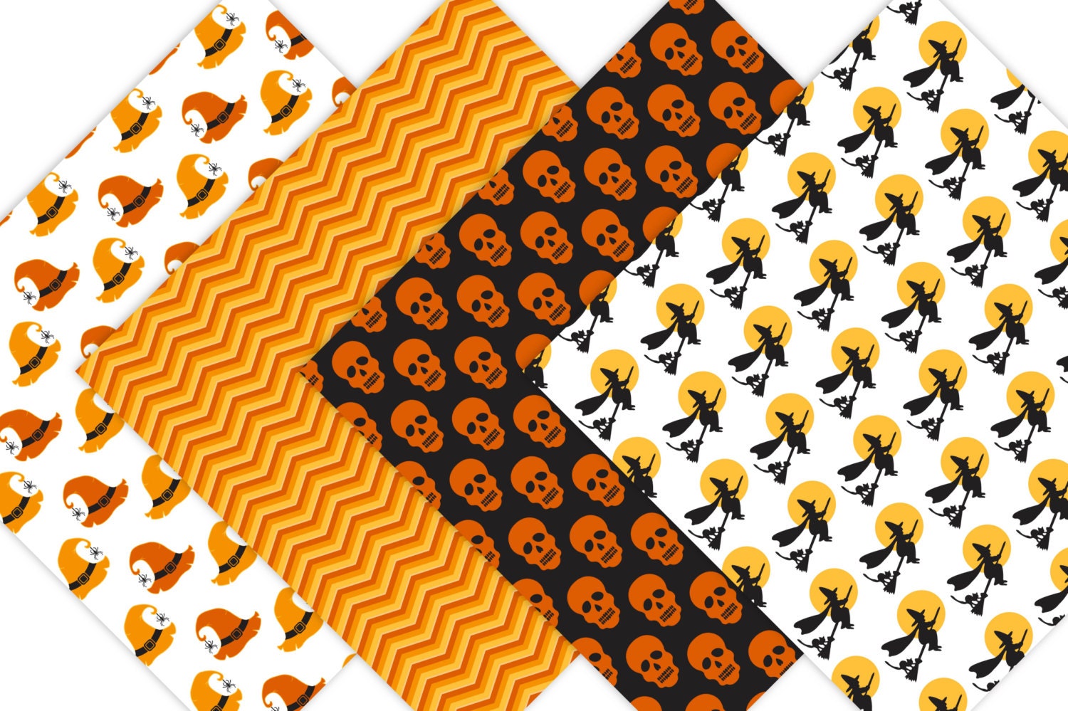 Halloween Backgrounds "halloween SCRAPBOOK Papers" Candy Corn, Witch ...