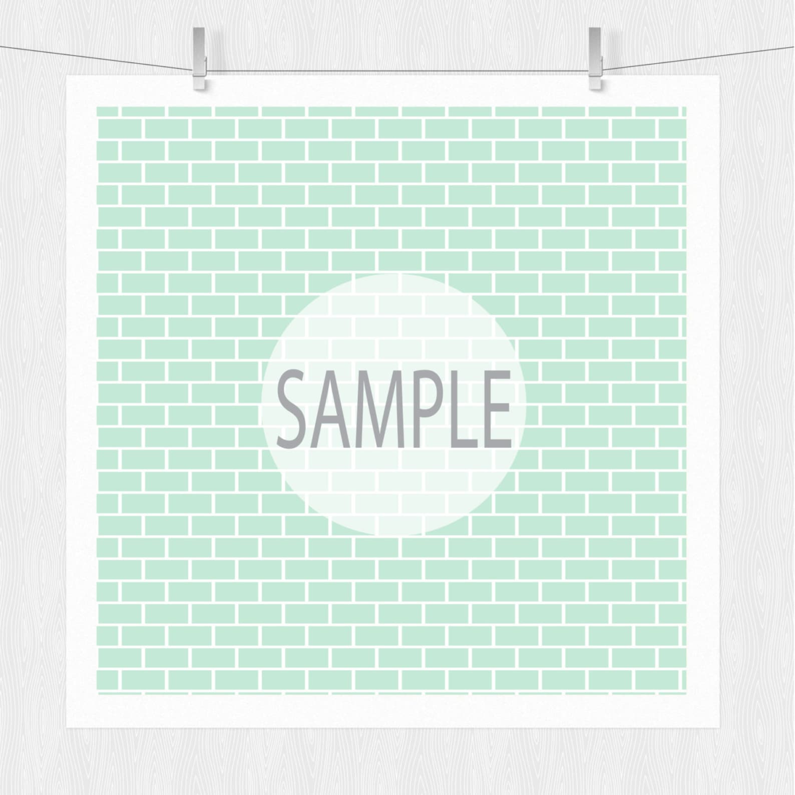 Mint digital paper MINT green scrapbook paper pack Digital | Etsy