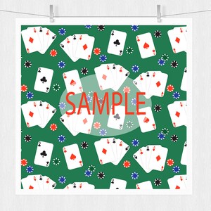 Casino Digital Scrapbook Paper, Poker Party Digital Paper Pack, Poker ...