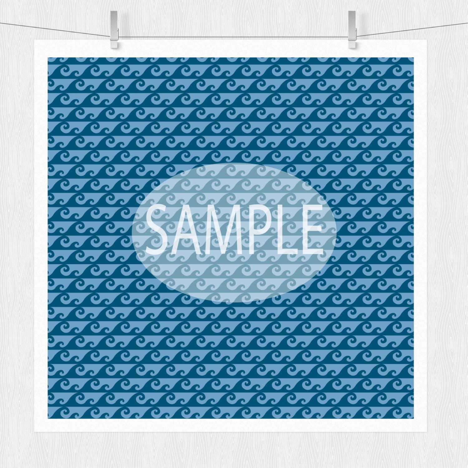 Waves Digital Paper: "ocean Scrapbook Paper" Sea Water Papers, Summer ...