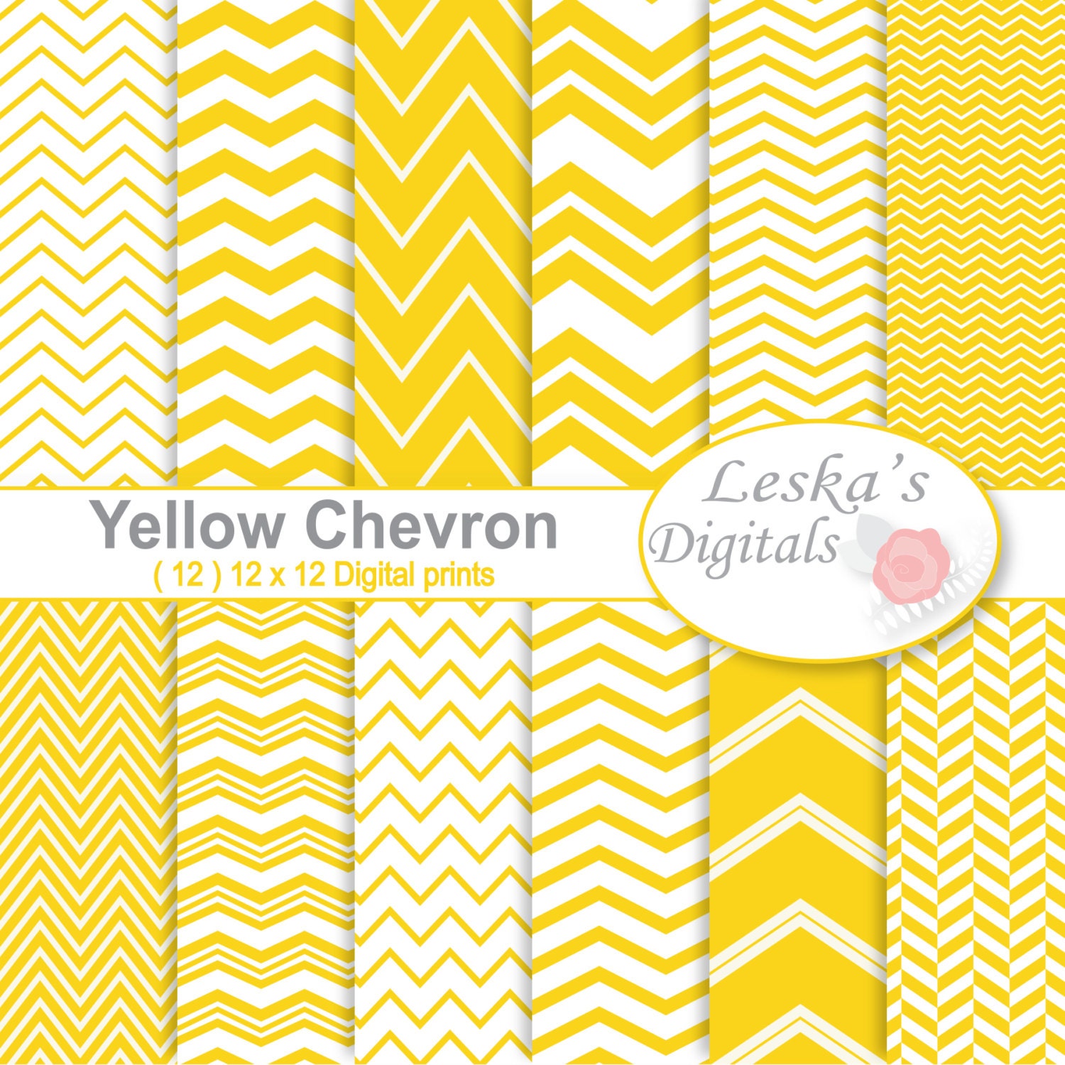 Chevron Yellow Background