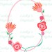 Instant Download Floral Digital Frame Clipart Clip Art - Etsy