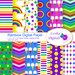 Digital Paper zentangle SCRAPBOOK Paper Colorful Digital Paper Pack ...