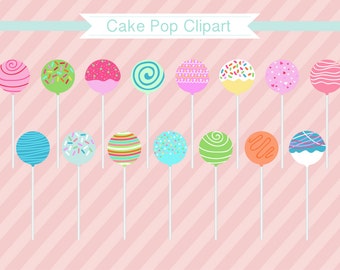 Cake Pop Clipart, Clip Art, Dessert Clipart Graphics, Food Clip Art ...