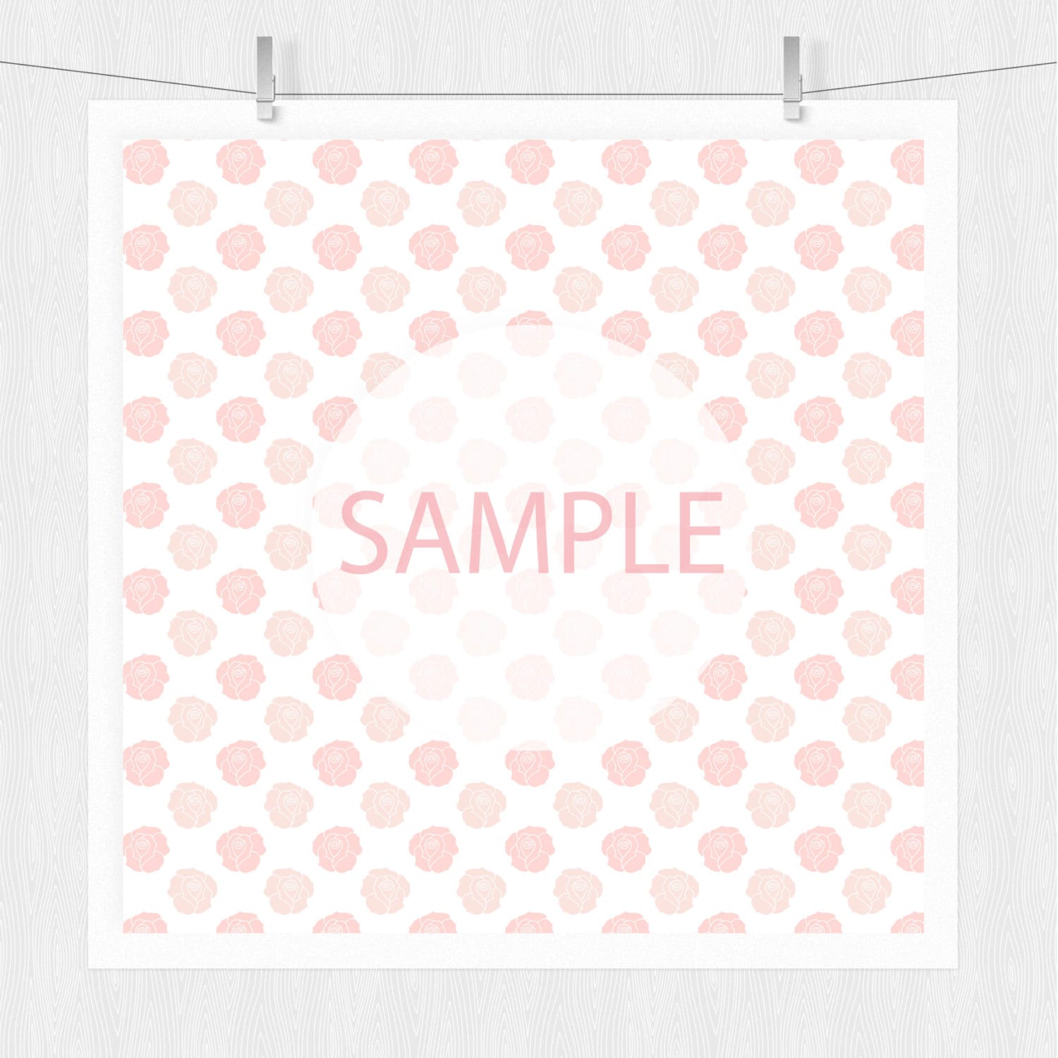 Pink Shabby Chic Digital Paper Chevron Digital Paper Roses - Etsy