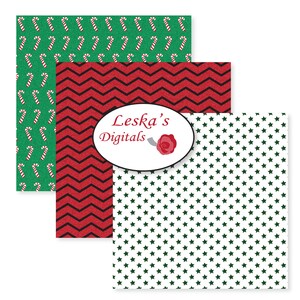 Christmas Digital Paper Pack "christmas DIGITAL Paper" Glitter ...