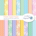 Pastel Digital Paper Pack of Scrapbook Background Printable Paper, Fun ...