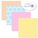 Pastel Digital Paper Pack of Scrapbook Background Printable Paper, Fun ...