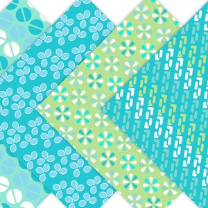 Digital Scrapbooking Papers, Digital Download, 12x12 Printable Papers ...