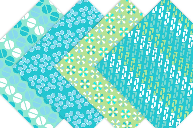 Digital Scrapbooking Papers, Digital Download, 12x12 Printable Papers ...