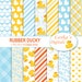 Rubber Duck Digital Paper Rubber Ducky Scrapbook Paper Duck Background ...