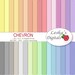 Rainbow Chevron Digital Scrapbook Paper - Chevron Digital Paper Pack in ...