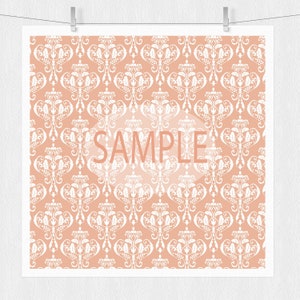 Damask Digital Paper Pack Rainbow Bundle Patterned Paper Pack Damask ...