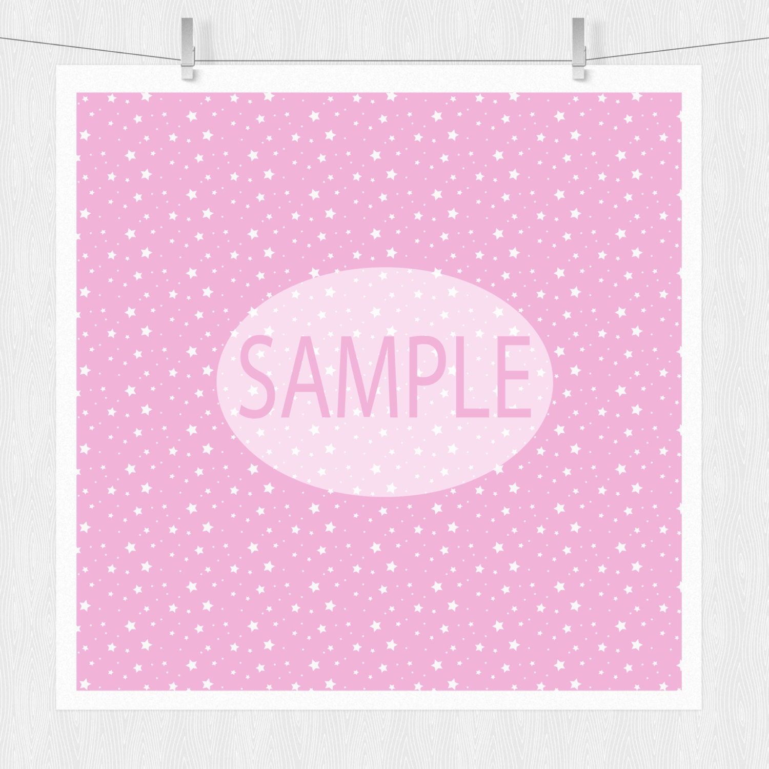 Stars Digital Paper, Pastel Stars Digital Scrapbook Paper, Baby Stars ...