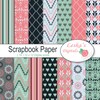 Spring Digital Paper: garden Scrapbook Paper Sunflower Background ...