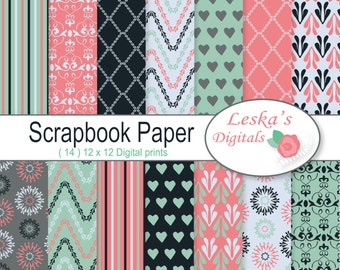 TRIBAL PATTERNS Digital Paper Pack Scrapbooking Tribal | Etsy