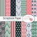 Digital Paper Pack Scrapbooking Digital Backgrounds | Etsy