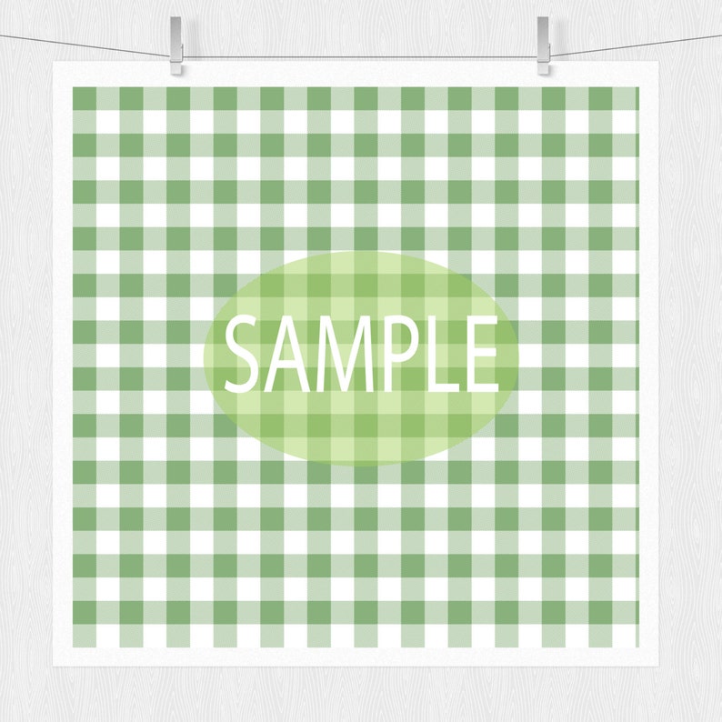 Spring Gingham Scrapbook Paper: SPRING Background | Etsy