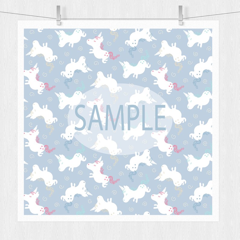 Unicorn Digital Paper, Sweet Unicorn Digital Paper, Unicorn Backgrounds ...