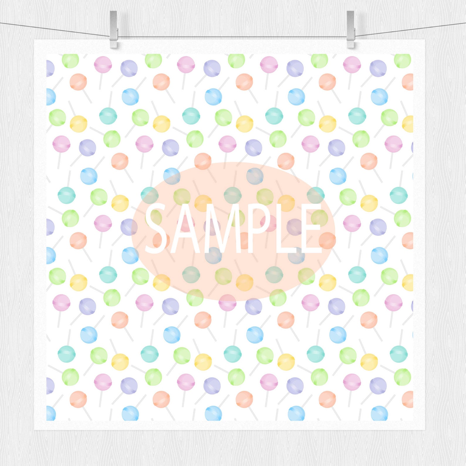 Candy Digital Paper "candy PATTERN Prints" Pastel Candy Digital ...