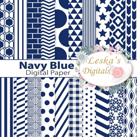 Printable Blue Scrapbook Paper