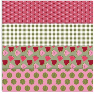 Watermelon Digital Paper: "watermelon Digital Paper Pack" Picnic ...