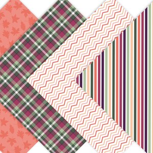 Fall Scrapbook Papers, Scrapbook Autumn Patterns, Fall Digital Paper ...