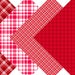 Red Plaid Digital Paper, Red Plaids, Printable Paper, Plaid Digital ...