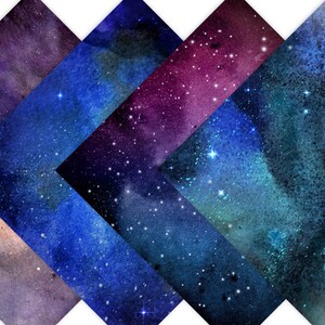 Galaxy Digital Paper "watercolor Texture" Watercolor Paper, Vibrant ...