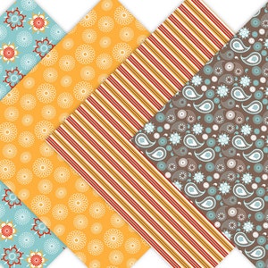 Paisley Digital Paper: "paisley" Scrapbook Paper Pack, Paisley Digital ...