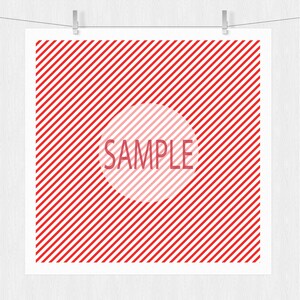 Red Digital Paper, Red Polka Dots & Stripes Scrapbook Paper, Red ...