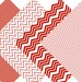 Red Chevron Digital Paper, Chevron Scrapbooking Paper, Red Digital ...